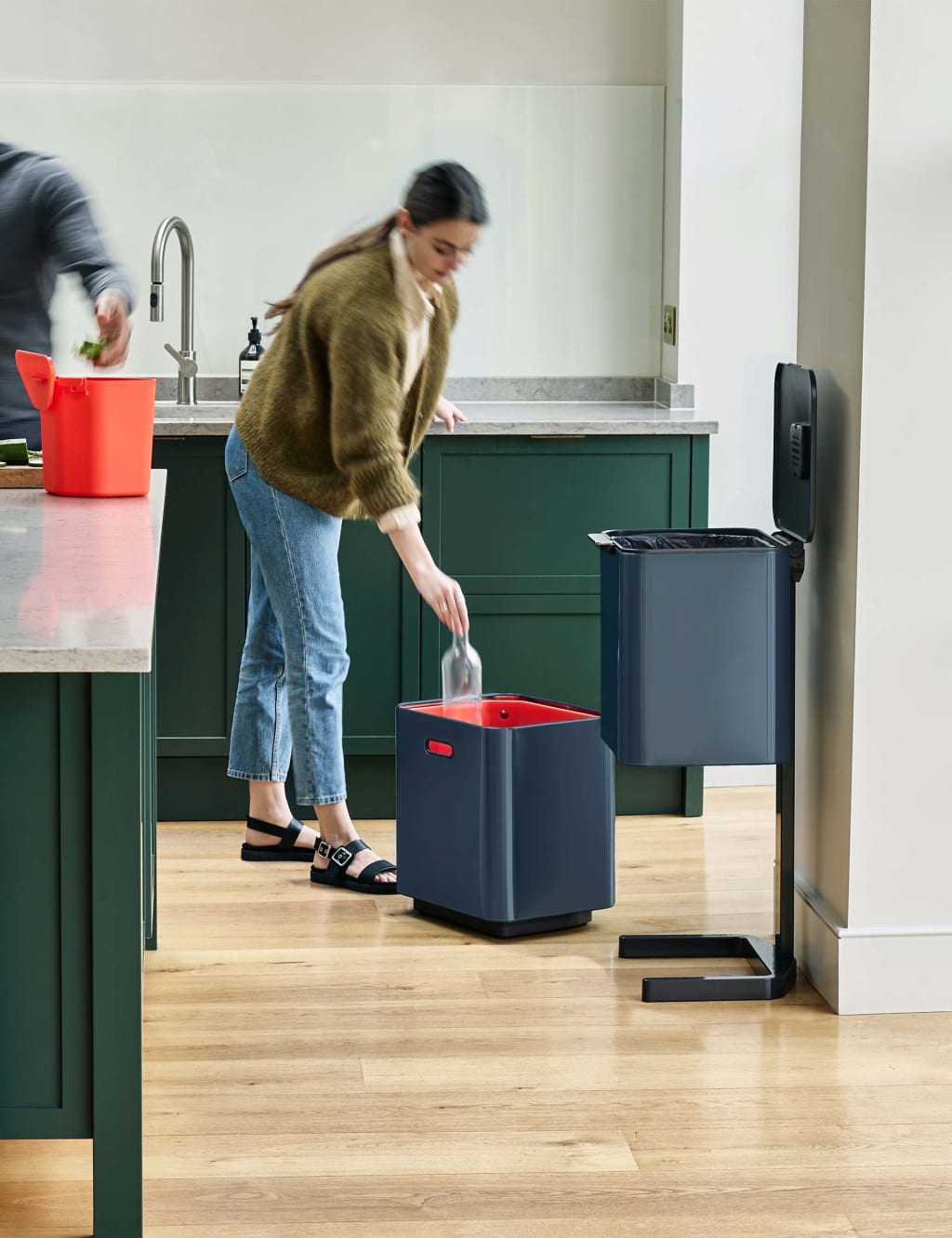 Totem Max 60 Litre Waste & Recycling Bin | Joseph Joseph | M&S