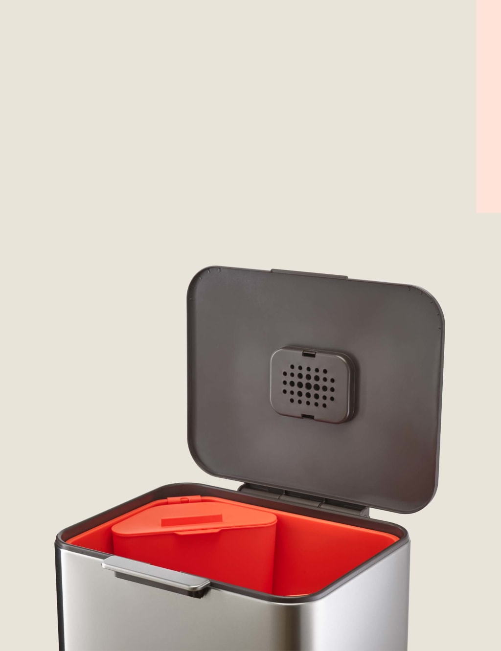 Totem Max 60L Stainless Steel Waste & Recycling Bin | Joseph Joseph | M&S