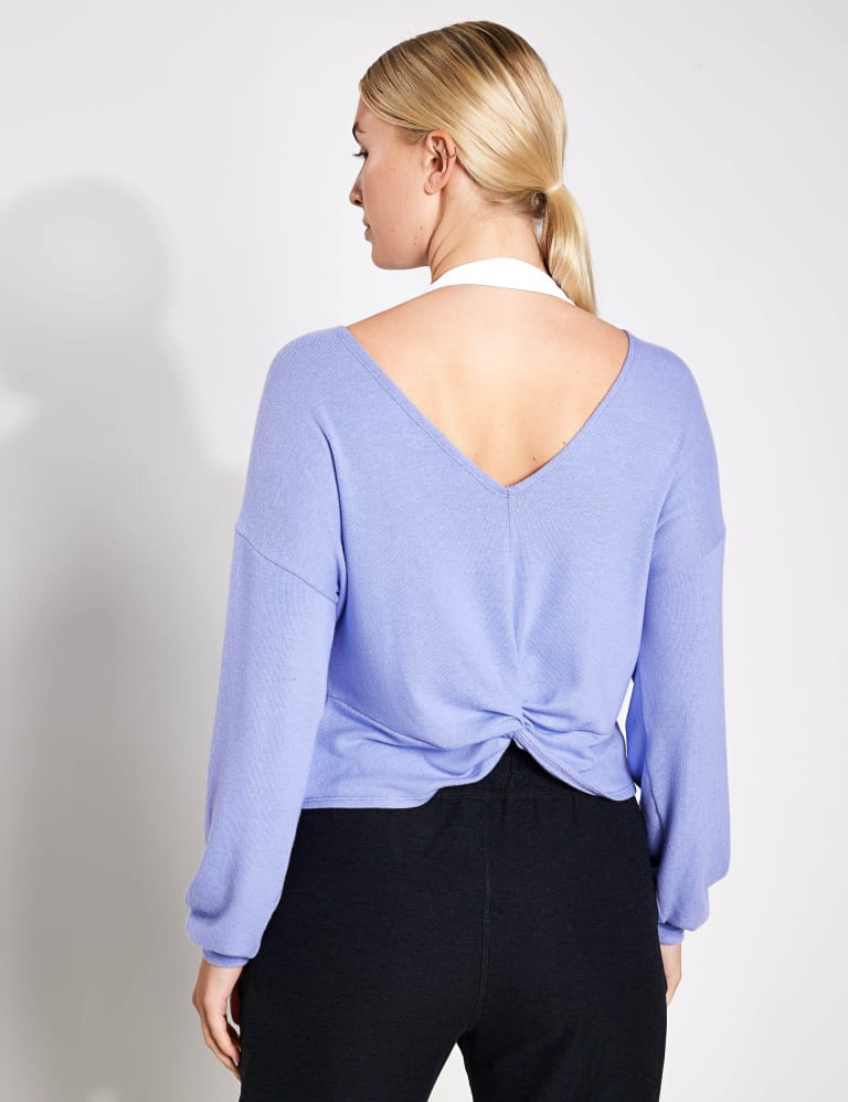 Twist Up V-Neck Twist Front Top | Beyond Yoga | M&S