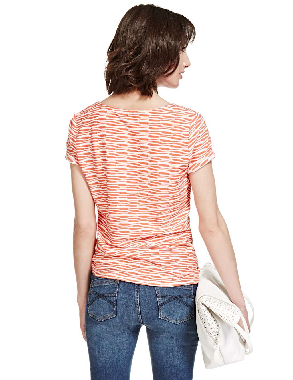 Two Tone Ripple T-Shirt | Per Una | M&S
