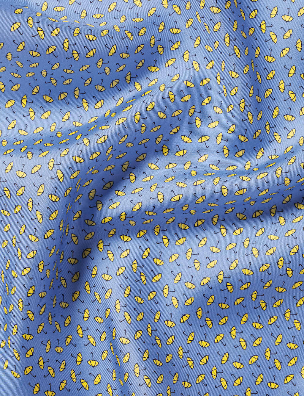 Umbrella Print Pure Silk Pocket Square | Charles Tyrwhitt | M&S