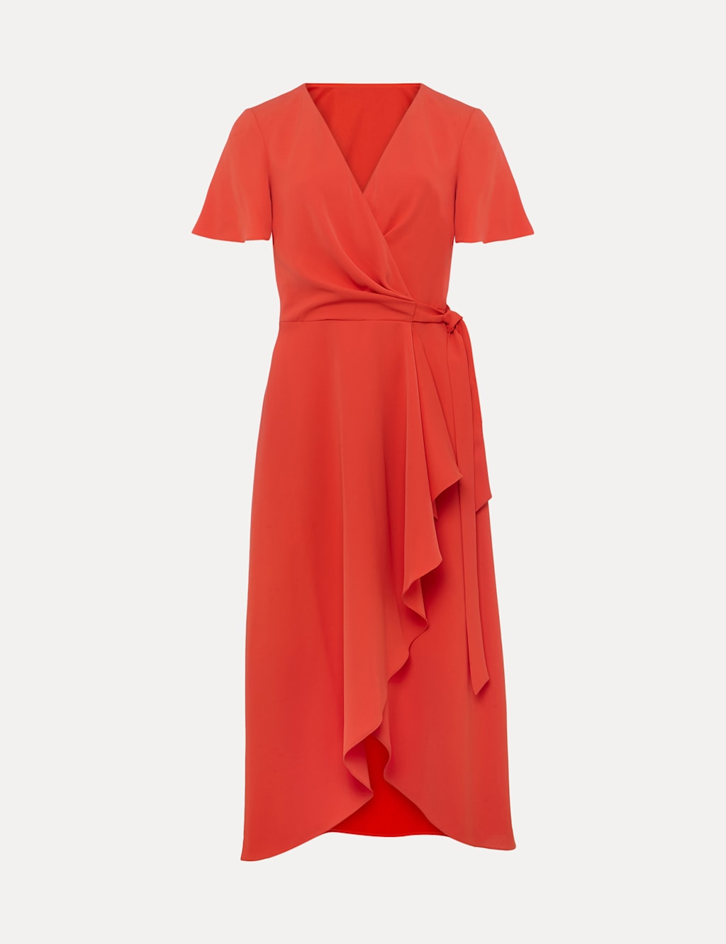 V-Neck Angel Sleeve Midi Wrap Dress | Phase Eight | M&S