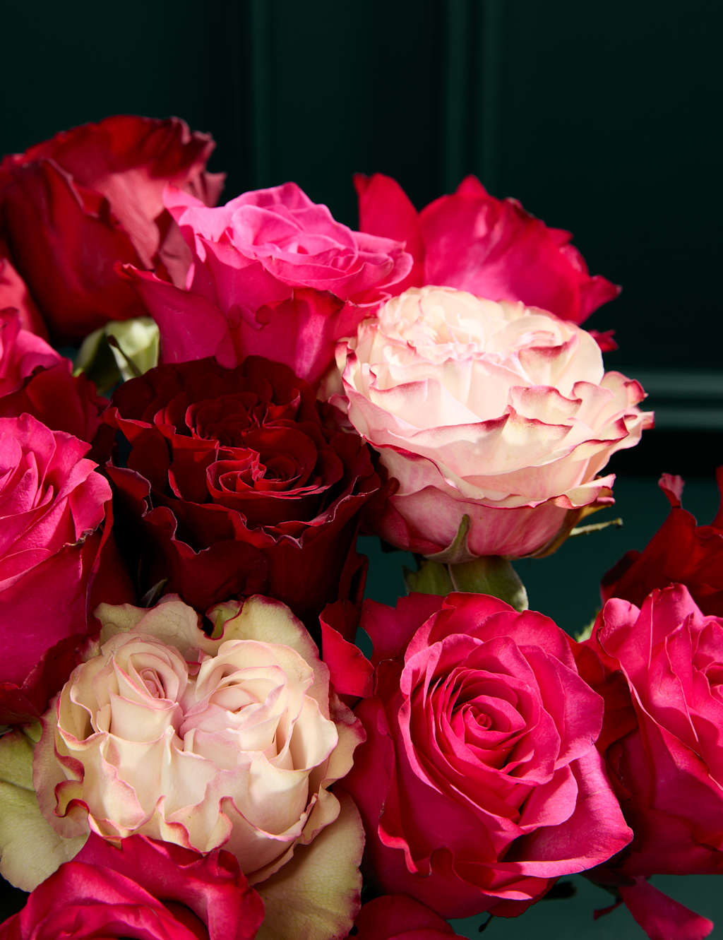 Valentine's Mixed Pink & Red Rose Bouquet | M&S