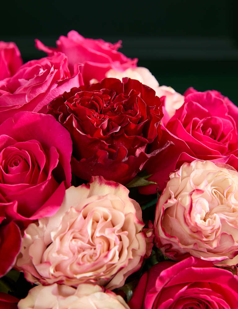 Valentine's Mixed Pink & Red Rose Bouquet | M&S