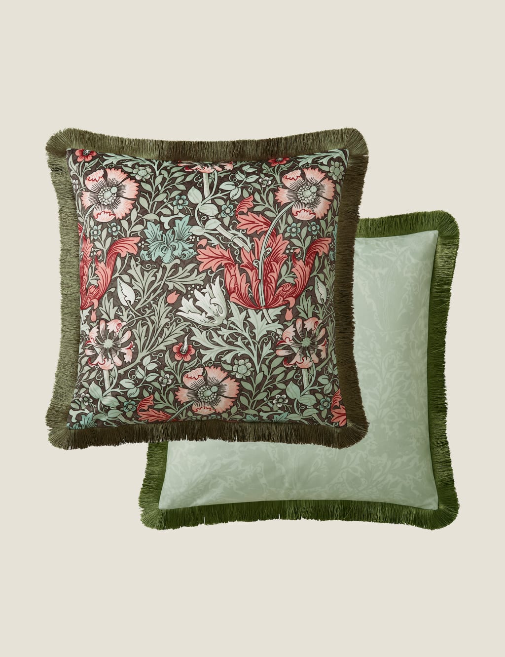 Velvet Compton Cushion | William Morris At Home | M&S