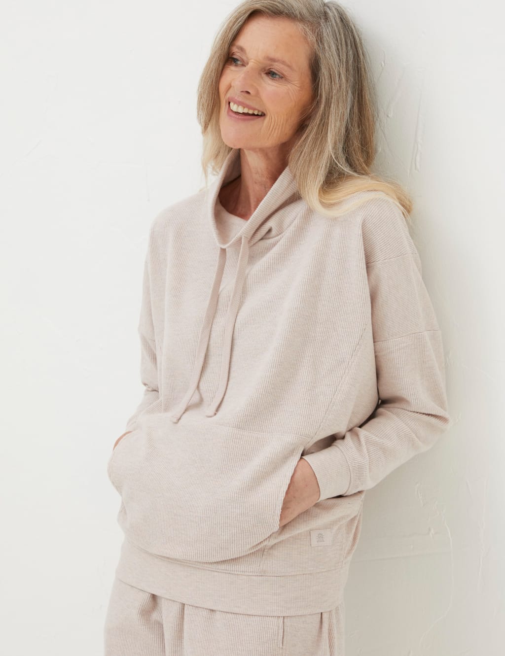 Waffle Funnel Neck Pyjama Top | FatFace | M&S