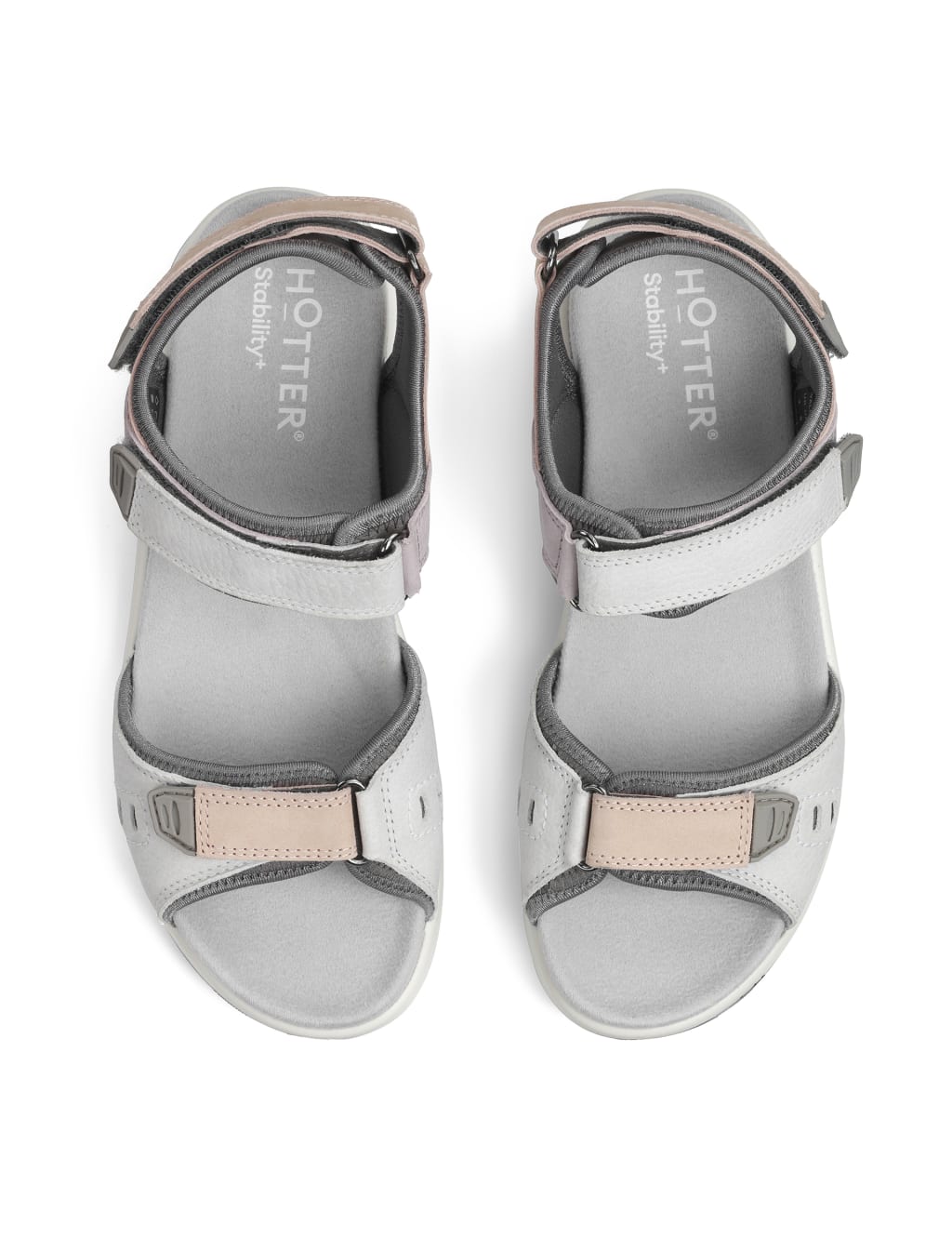 Walk II Leather Ankle Strap Riptape Sandals | Hotter | M&S