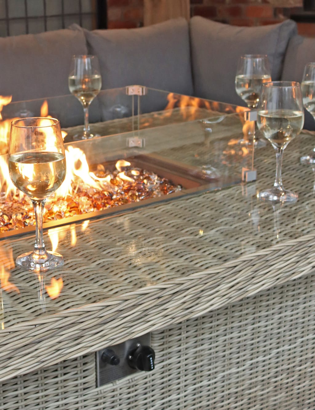 Wentworth 8 Seater Fire-Pit Lounge Set | Royalcraft | M&S