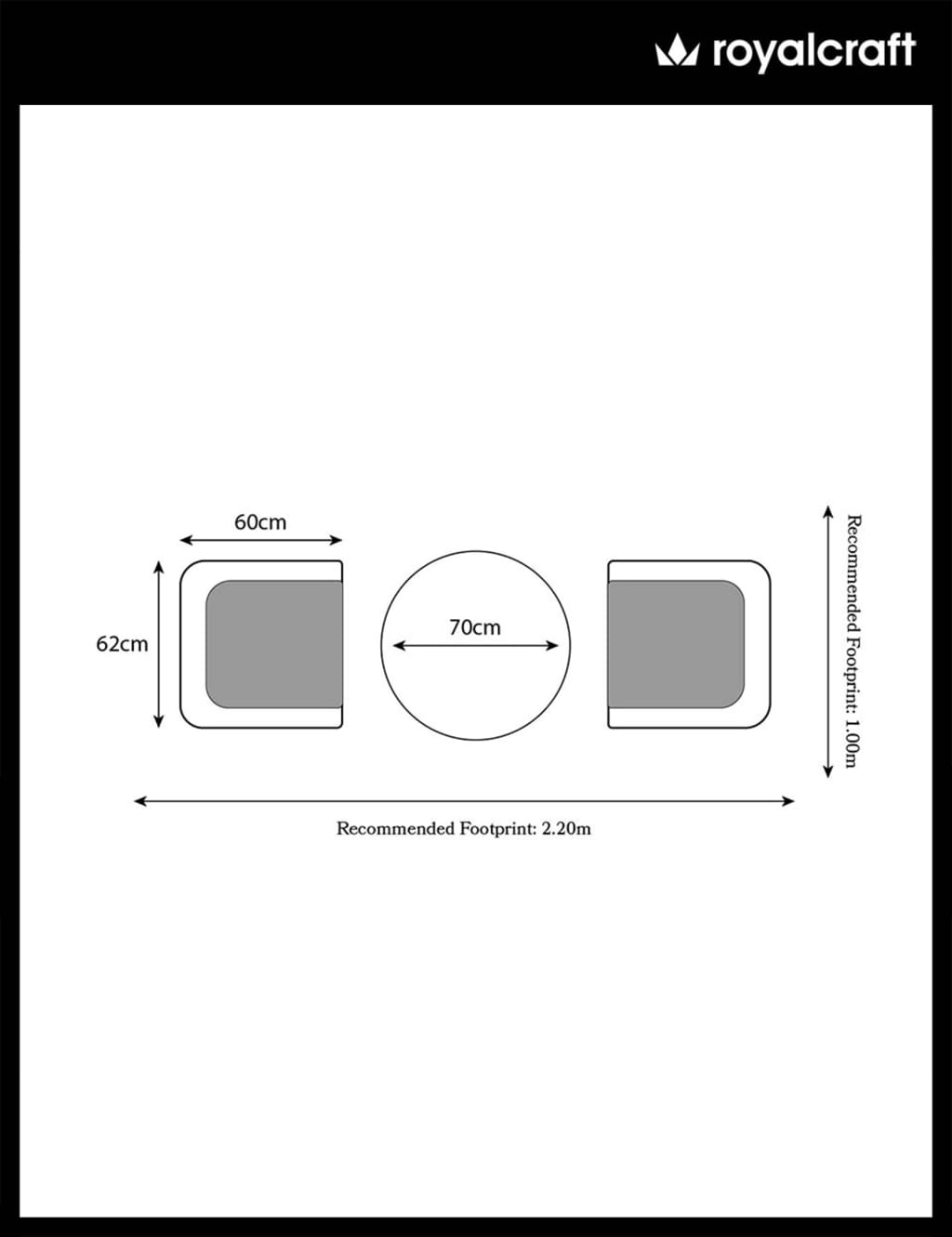 Wentworth Rattan Bistro Table & Chairs | Royalcraft | M&S