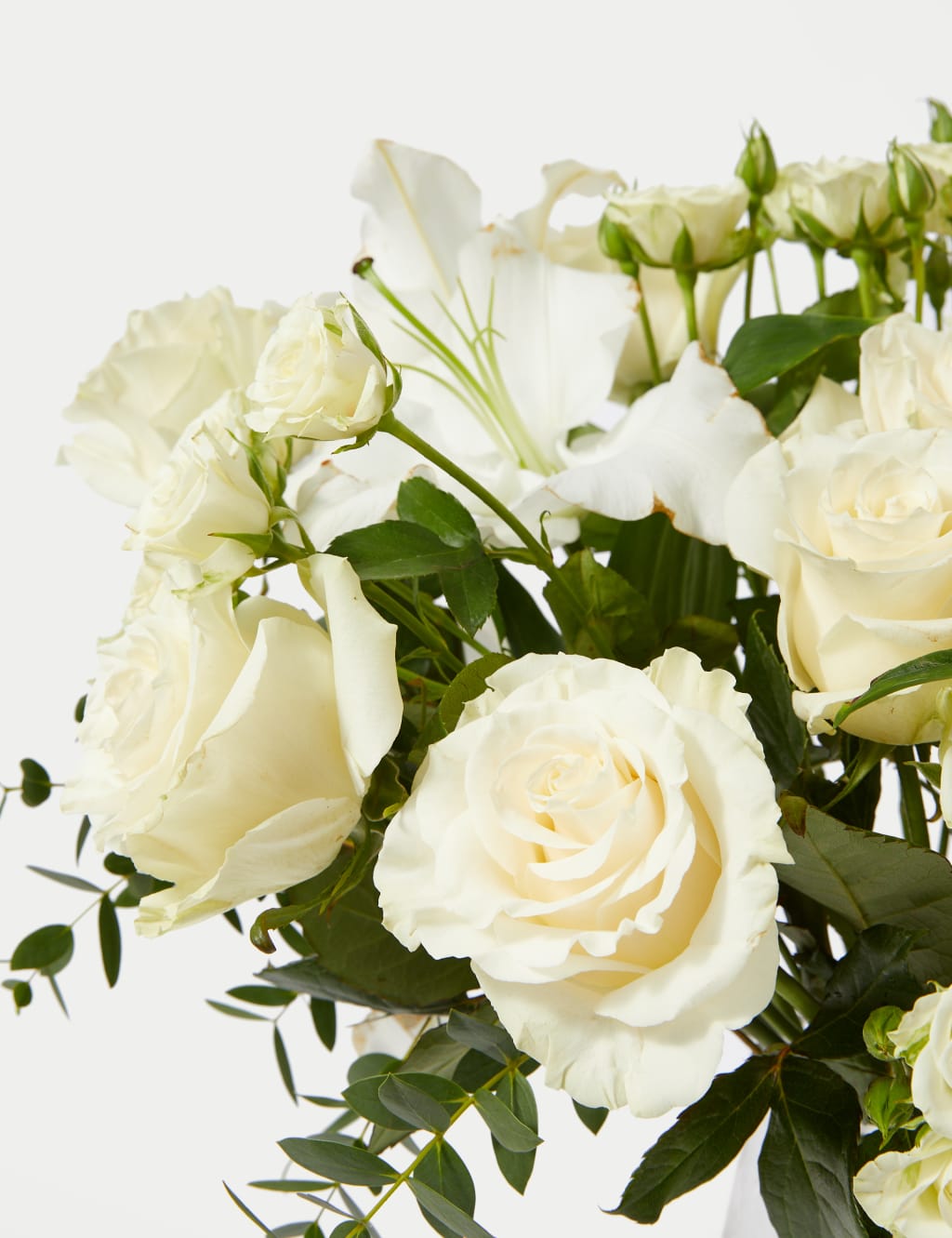 White Rose & Lily Bouquet | M&S