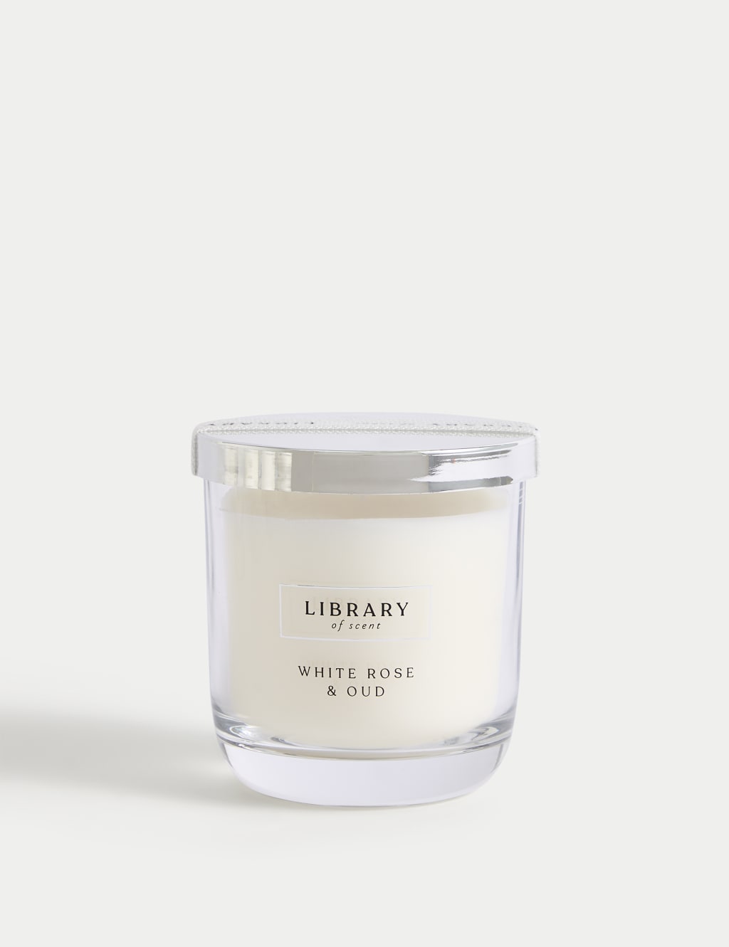 White Rose & Oud Scented Candle | Library of Scent | M&S