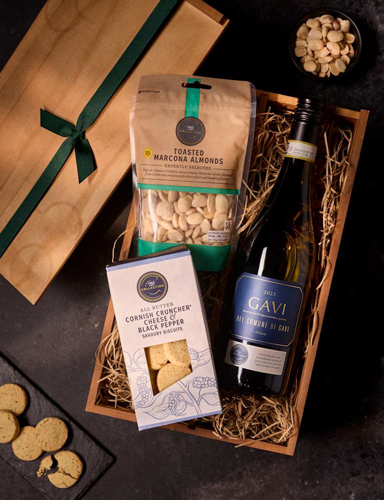 White Wine & Nibbles Gift Box | Collection | M&S