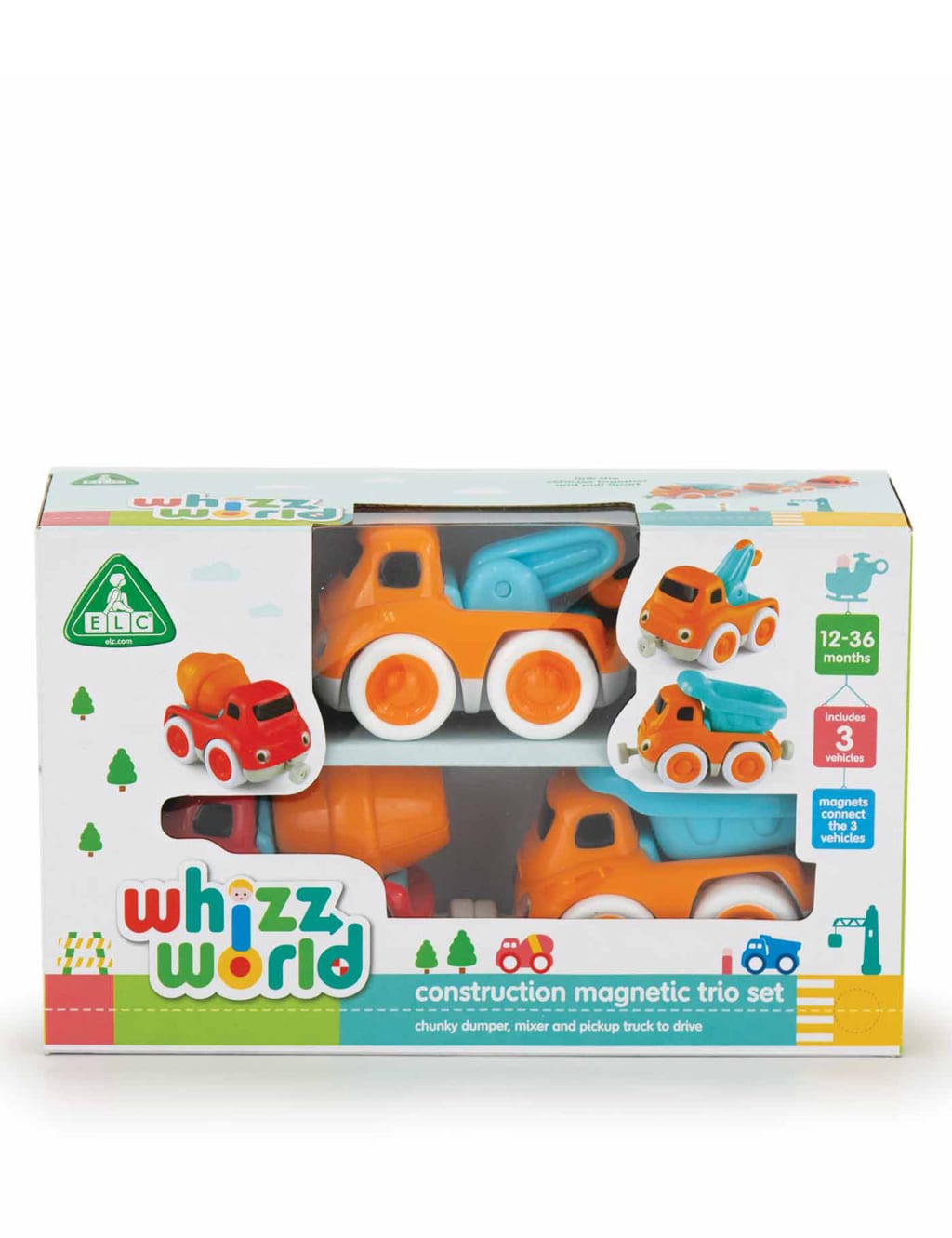 Whizz World Construction Vehicle Trio Set (1-3 Yrs) | Early Learning ...