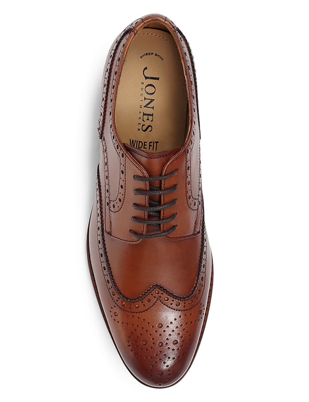 Wide Fit Leather Brogues | Jones Bootmaker | M&S