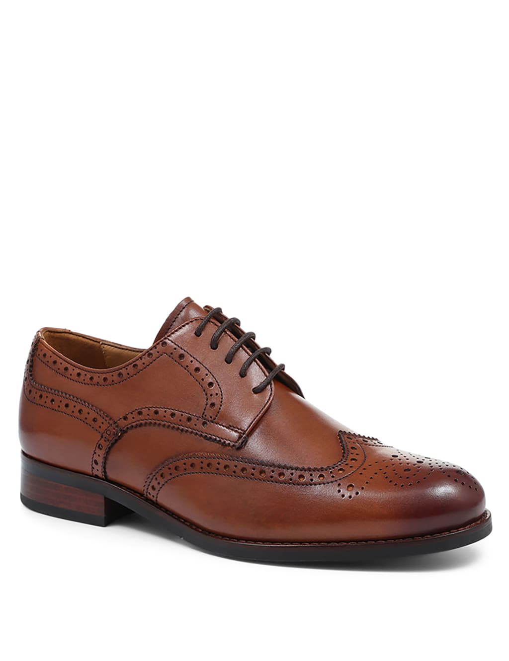 Wide Fit Leather Brogues | Jones Bootmaker | M&S