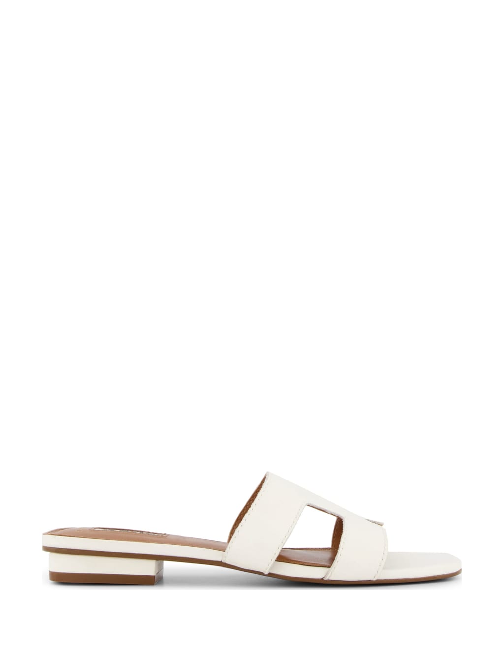 Wide Fit Leather Flat Sliders | Dune London | M&S