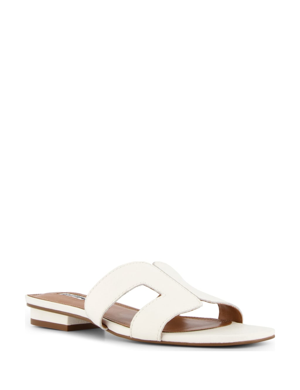 Wide Fit Leather Flat Sliders | Dune London | M&S