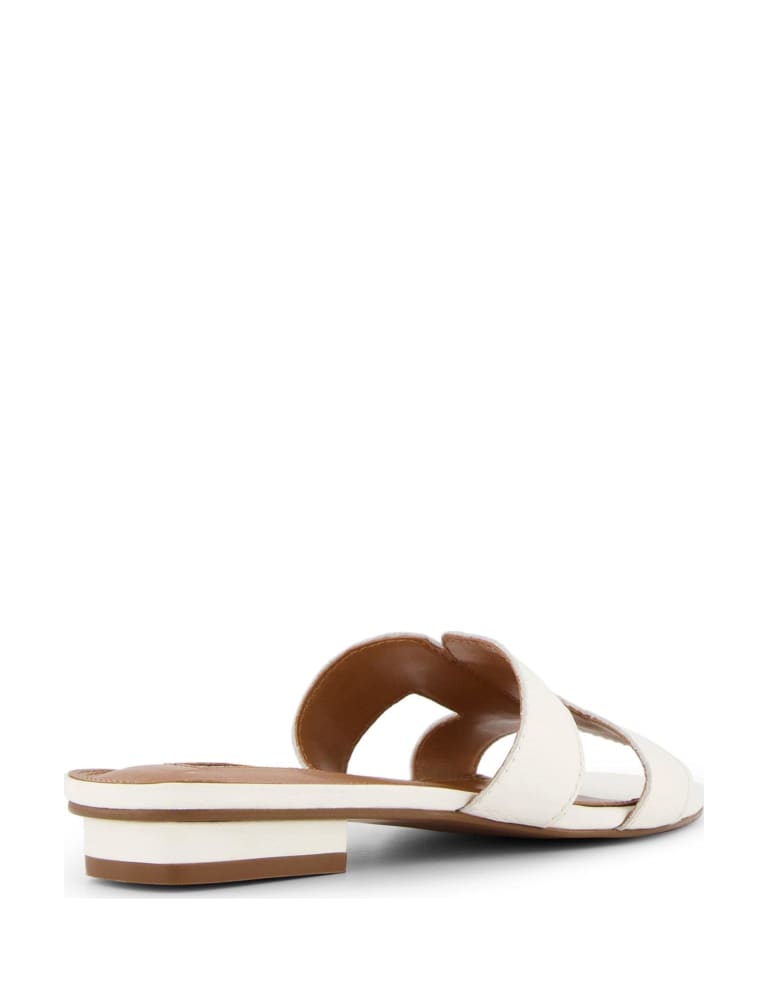 Wide Fit Leather Flat Sliders | Dune London | M&S