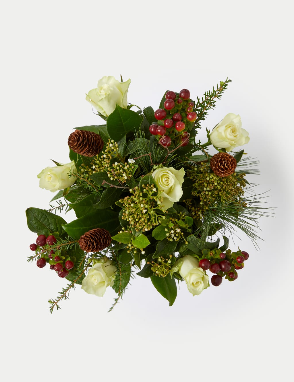 Winter White Rose Bouquet | M&S