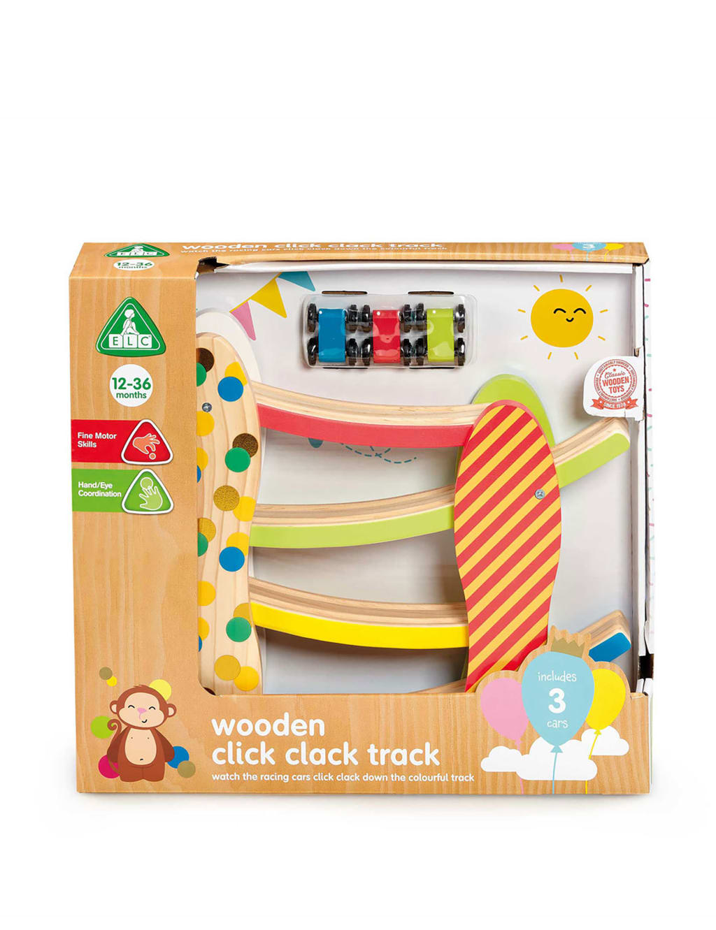 Wooden Click Clack Track Set (1+ Yrs) | Early Learning Centre | M&S