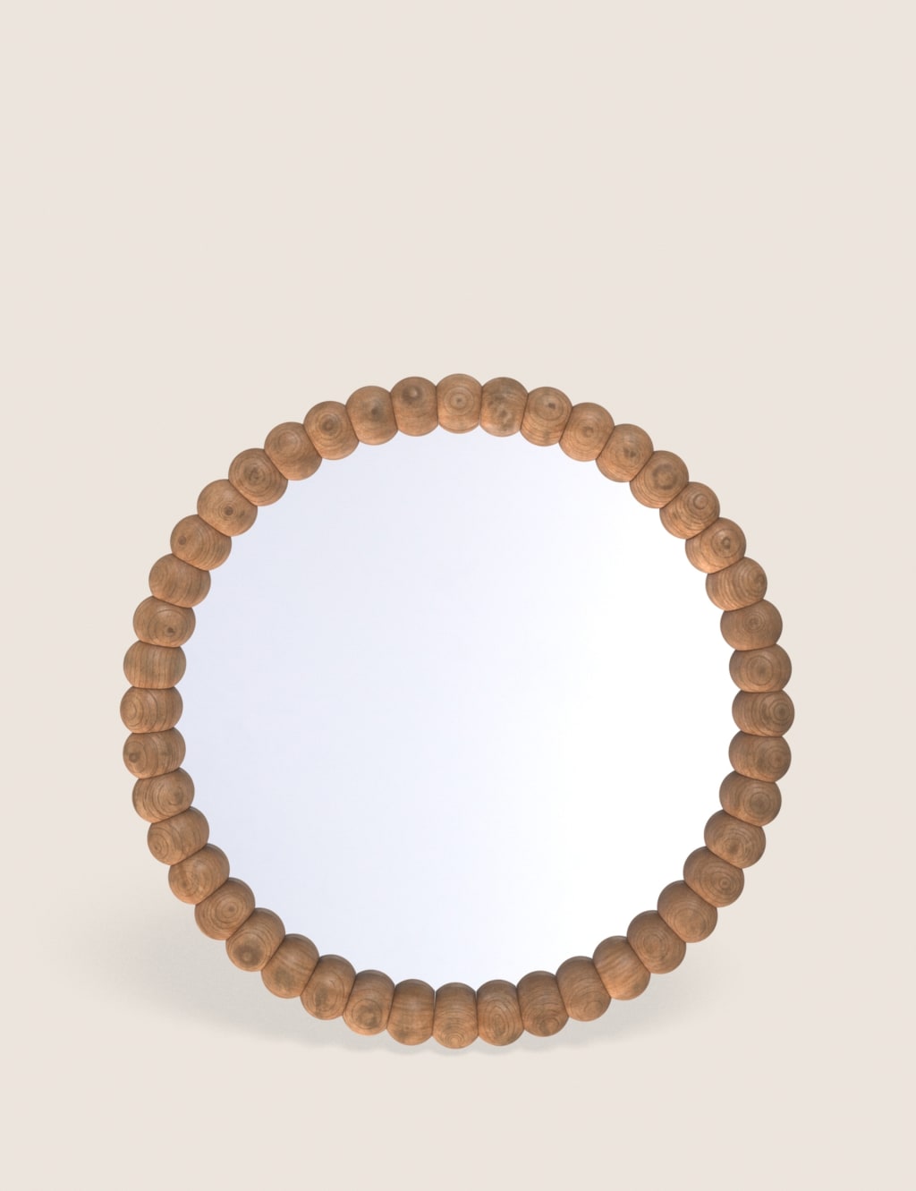 Wooden Round Bobbin Wall Mirror | M&S Collection | M&S