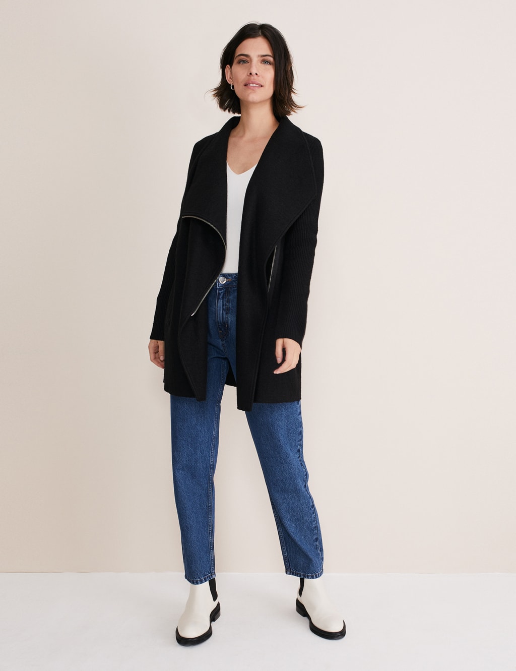 Wool Blend Funnel Neck Coatigan | Phase Eight | M&S