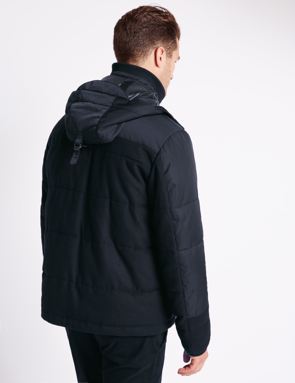 Wool Blend Quilted Jacket with Stormwear™ | Blue Harbour | M&S