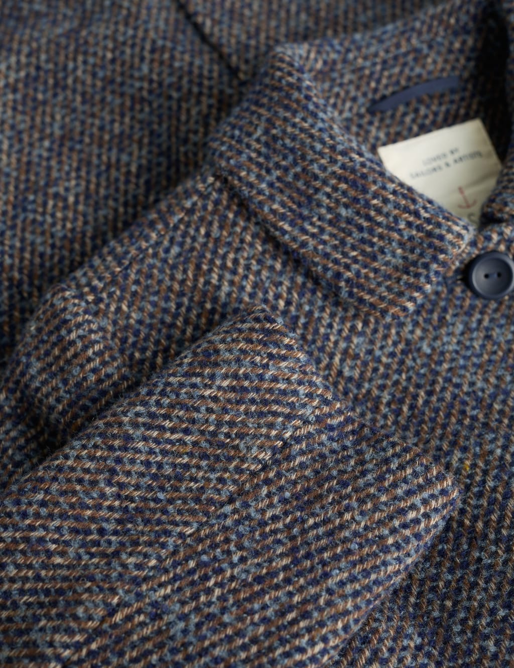Wool Blend Textured Collared Coat | Seasalt Cornwall | M&S