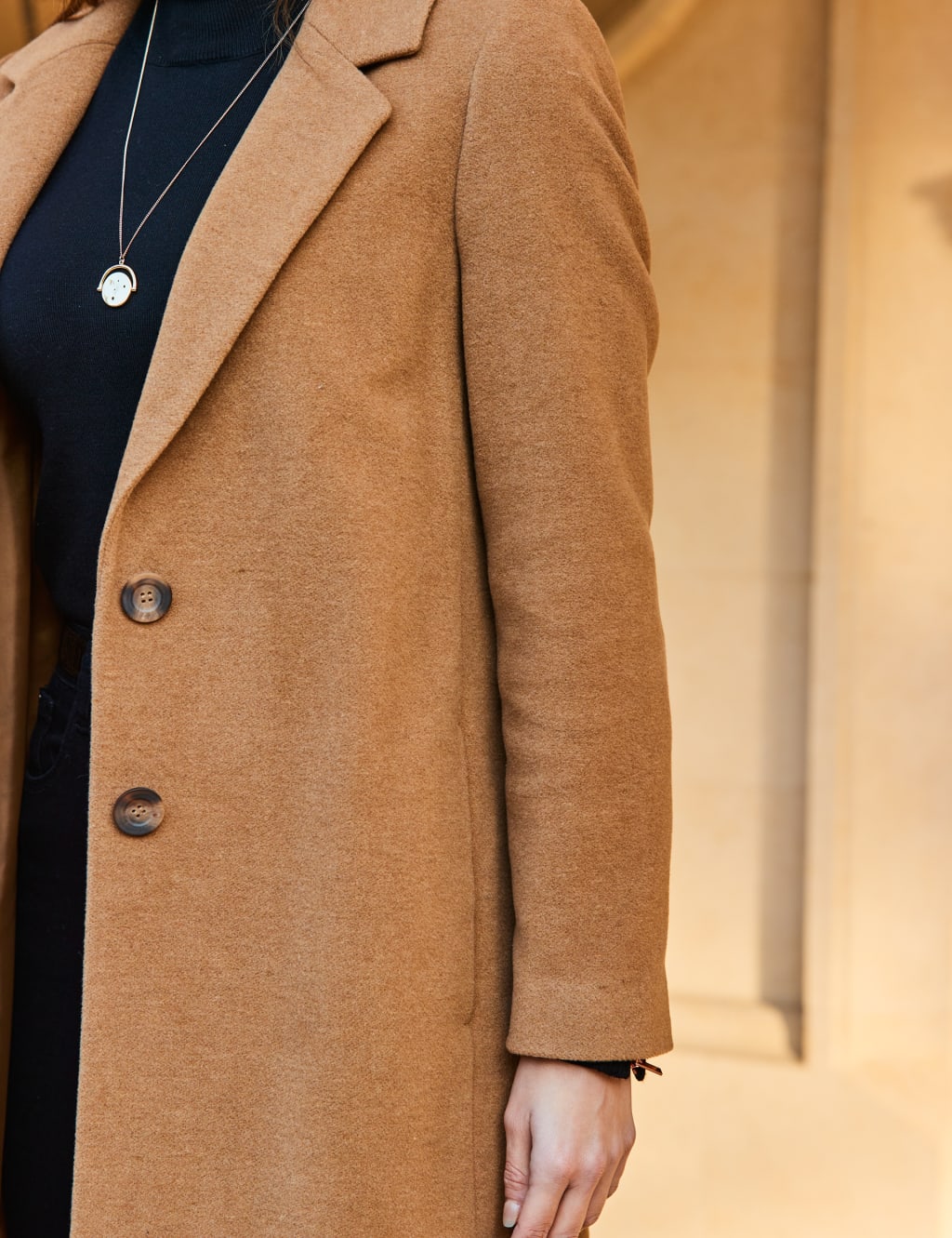 Wool Rich Single Breasted Overcoat | SOSANDAR | M&S