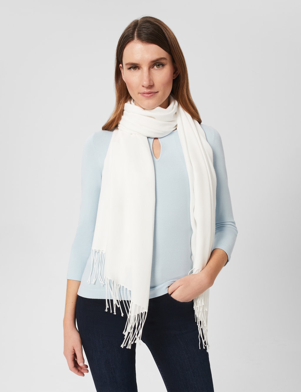 Woven Fringed Scarf | HOBBS | M&S