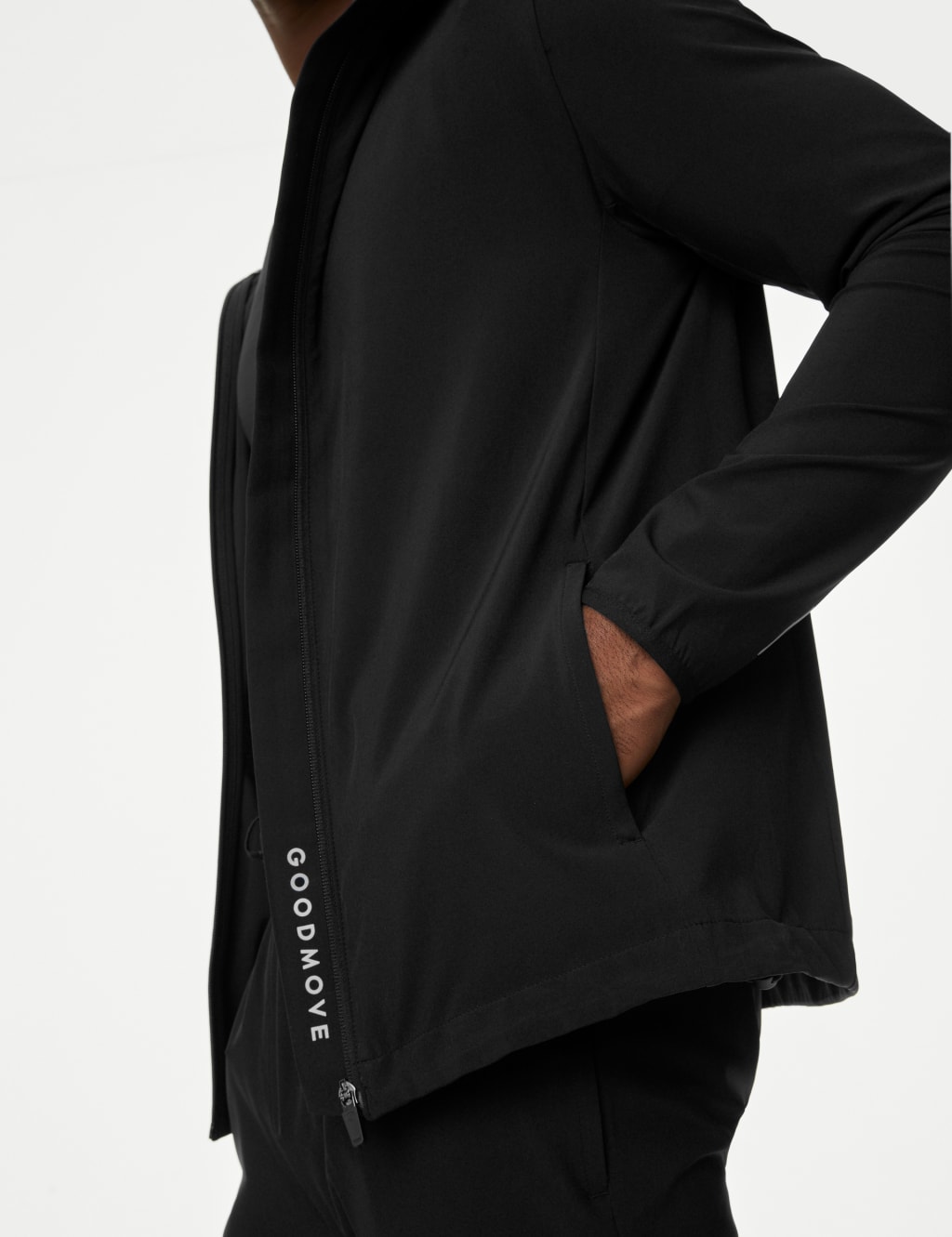 Zip Up Long Sleeve Hooded Jacket | Goodmove | M&S